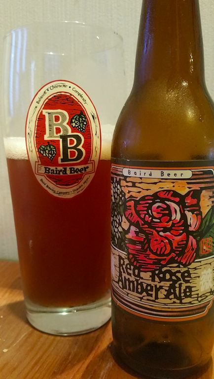 Baird Red Rose Amber Ale by Baird Beer | BeerTengoku